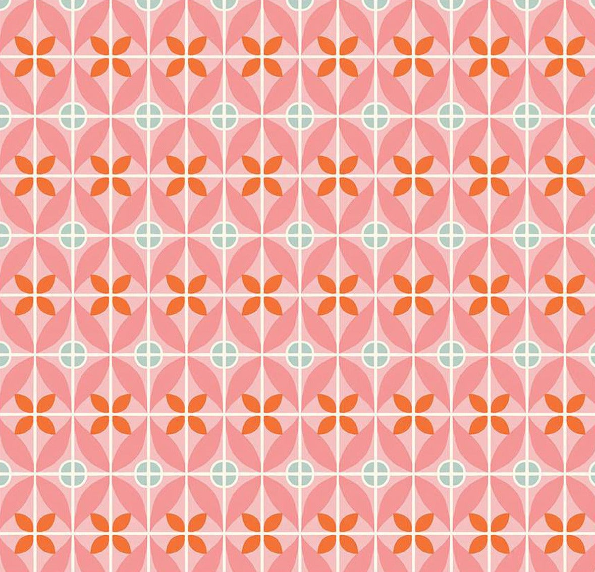 Eden - Tile Pink - Riley Blake Designs - Gabrielle Neil Design - 1/2 Y