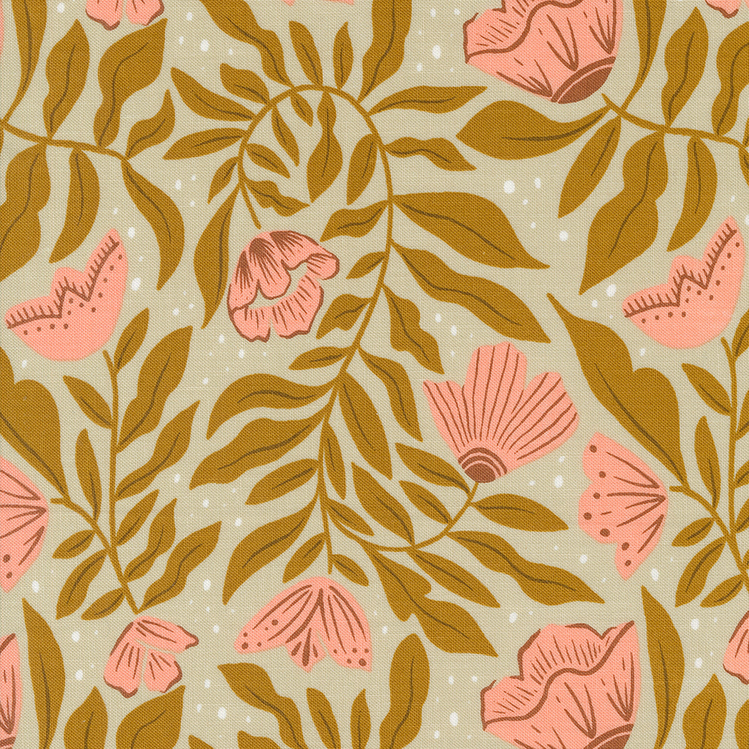 Mushroom Dancing Flowers - Folk Lore - Fancy That Design House - Moda